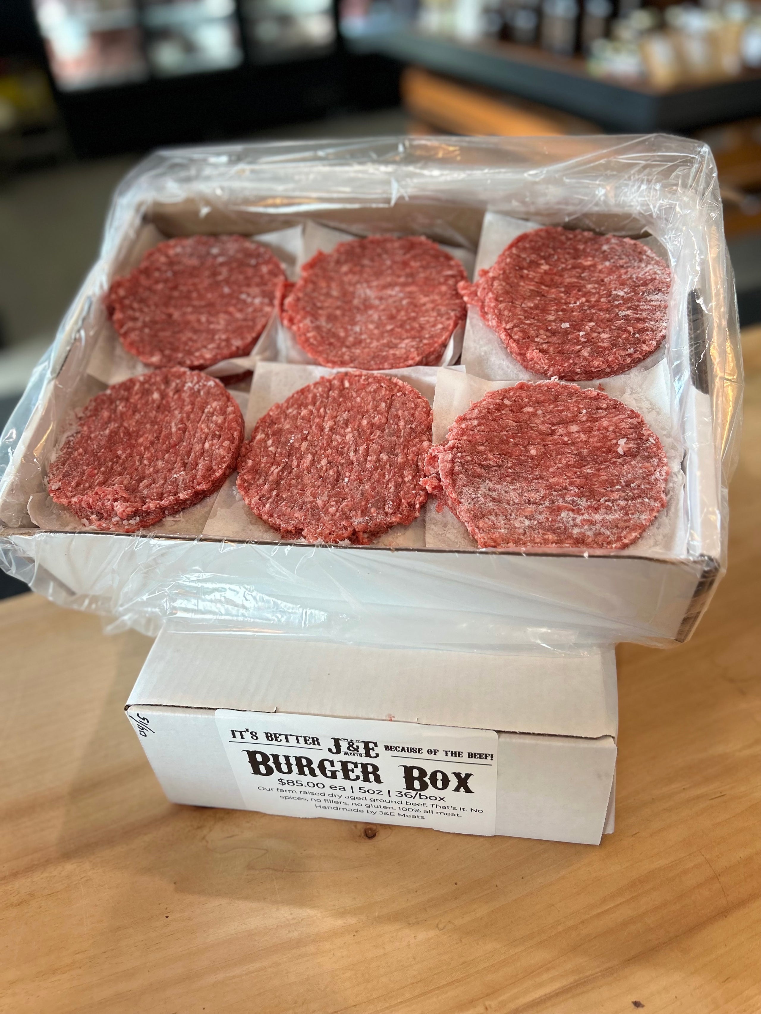 5oz Burger Box | Welcome to J&E Meats